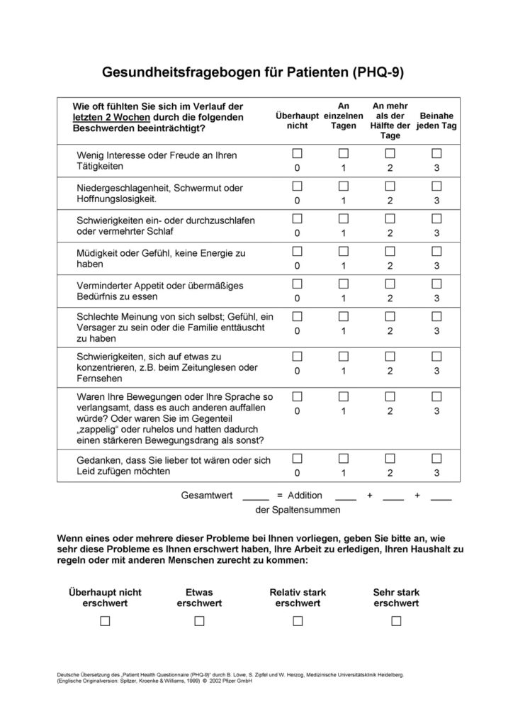 PHQ-9: Forstå Depressionsspørgeskemaet - MEDNOTE