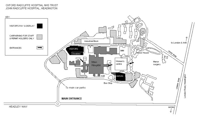 Guide til John Radcliffe Hospital i Oxford - MEDNOTE